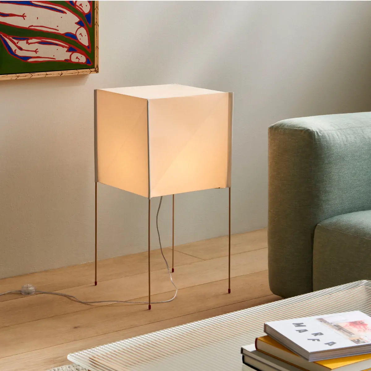 Paper Cube Floor Lamp – XTRA Office Pte Ltd